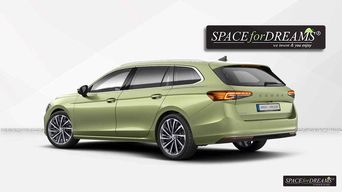 Schlafmatratze SPACEBED® im Skoda Superb Combi IV. | space4dreams.de
